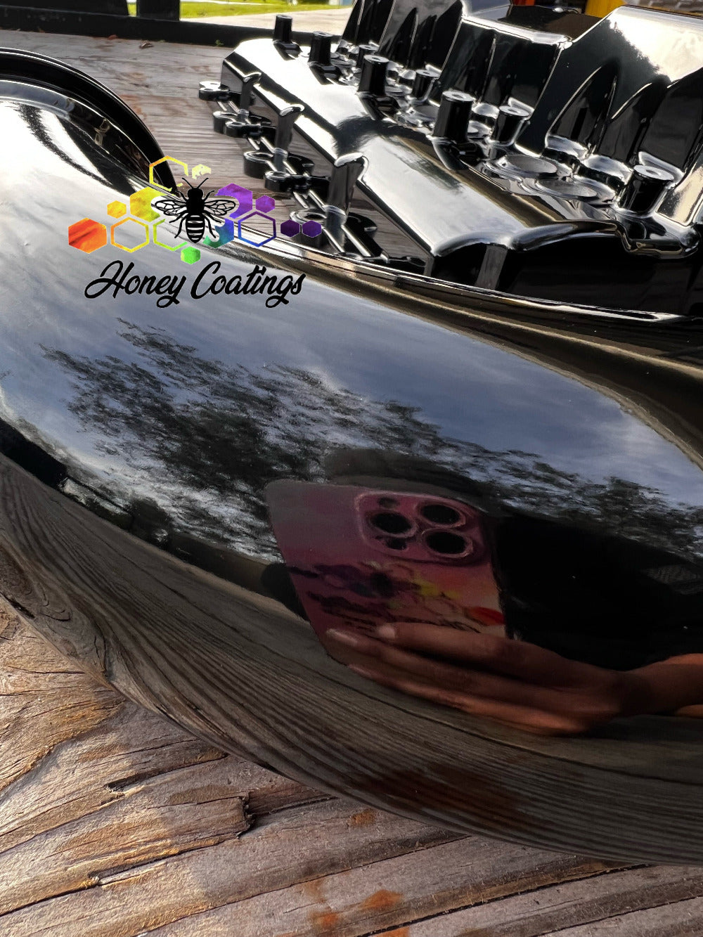 Super Durable Gloss Wet Black Powder Coat Paint