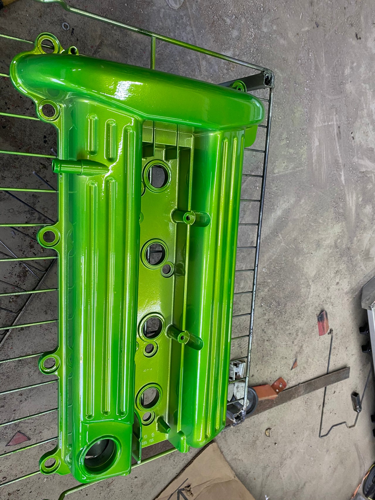 Transparent Candy Lime Green Powder Coating Paint