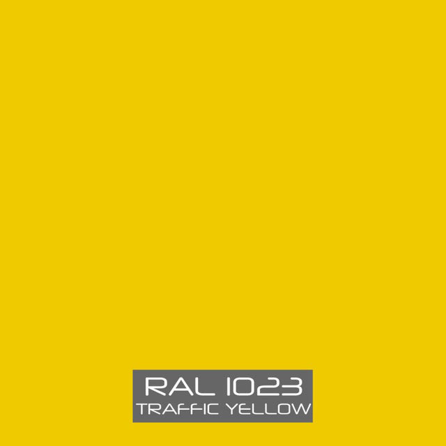 RAL 1023 Traffic Yellow Powder Coating Paint